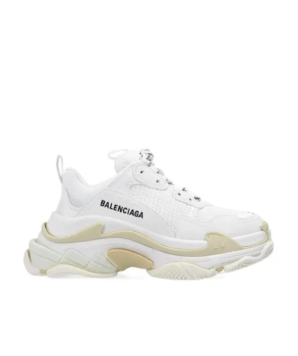 Balenciaga Triple S Lace-up Sneakers - White