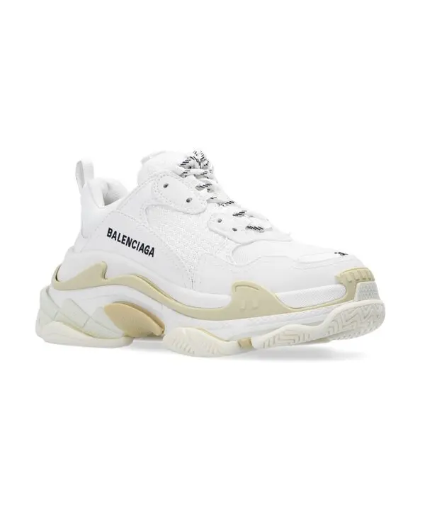Balenciaga Triple S Lace-up Sneakers - White