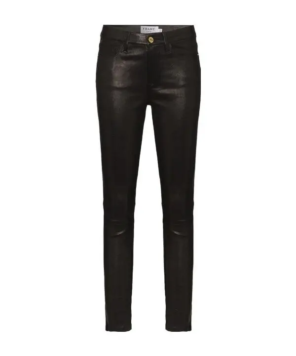 FRAME Le High Skinny Leather Trousers
