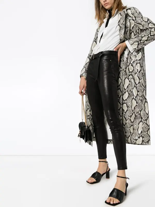 FRAME Le High Skinny Leather Trousers