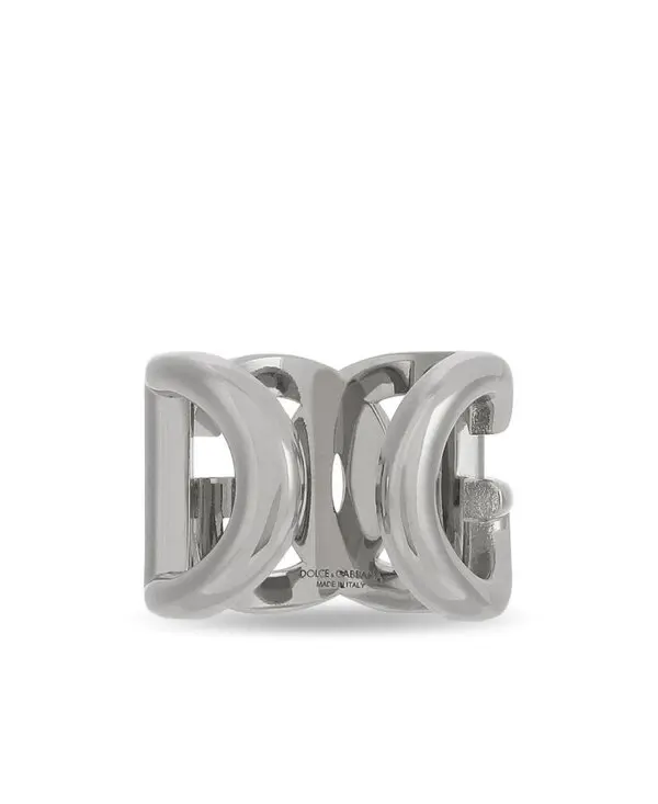 Dolce & Gabbana Dg Logo Ring - Gray