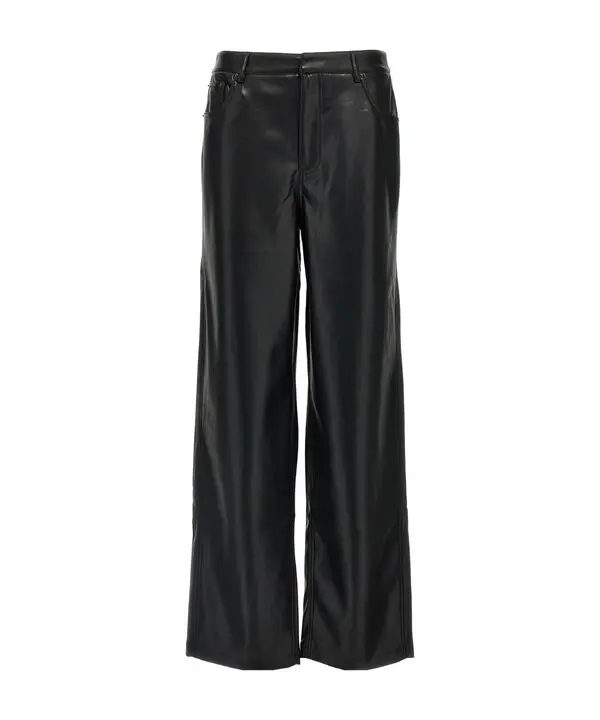 ROTATE BY BIRGER CHRISTENSEN 5-pocket Wide-leg Trousers - Black