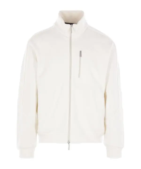 Herno Long-sleeved Zip-up Sweatshirt - White