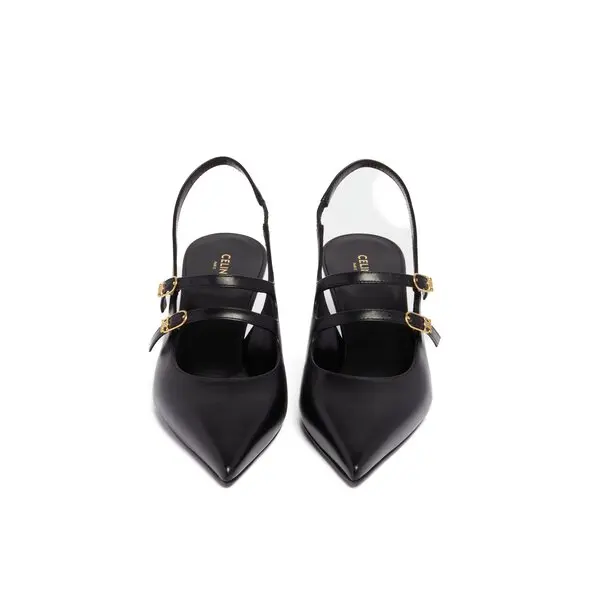 Celine Pointed High Heel Slingback Sandals