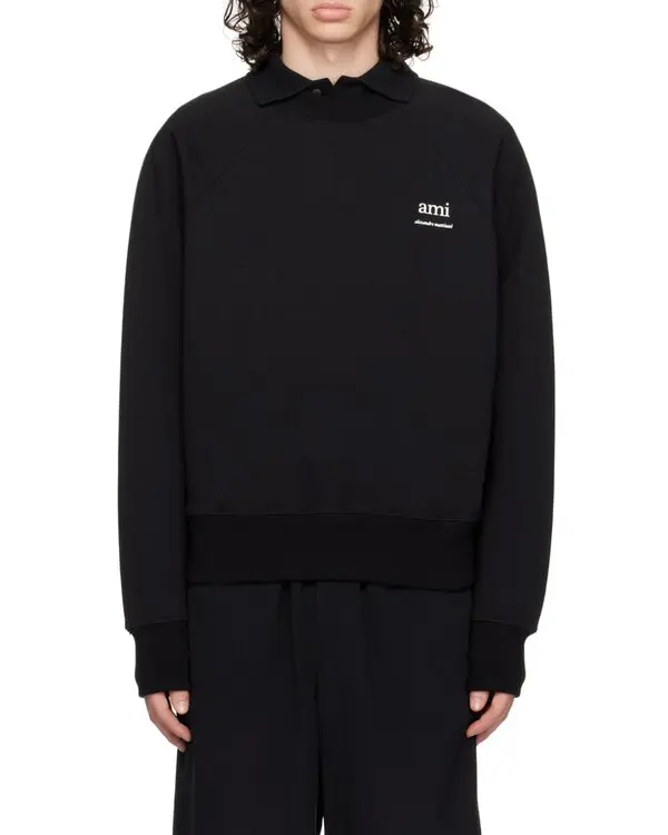 AMI Paris Logo Crewneck Sweatshirt
