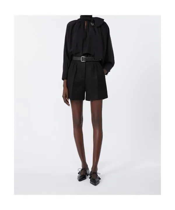Max Mara Leonida Bow Plaque Shirt - Black