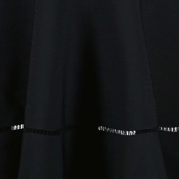 Victoria Beckham Ribbed Openwork Trim Dress