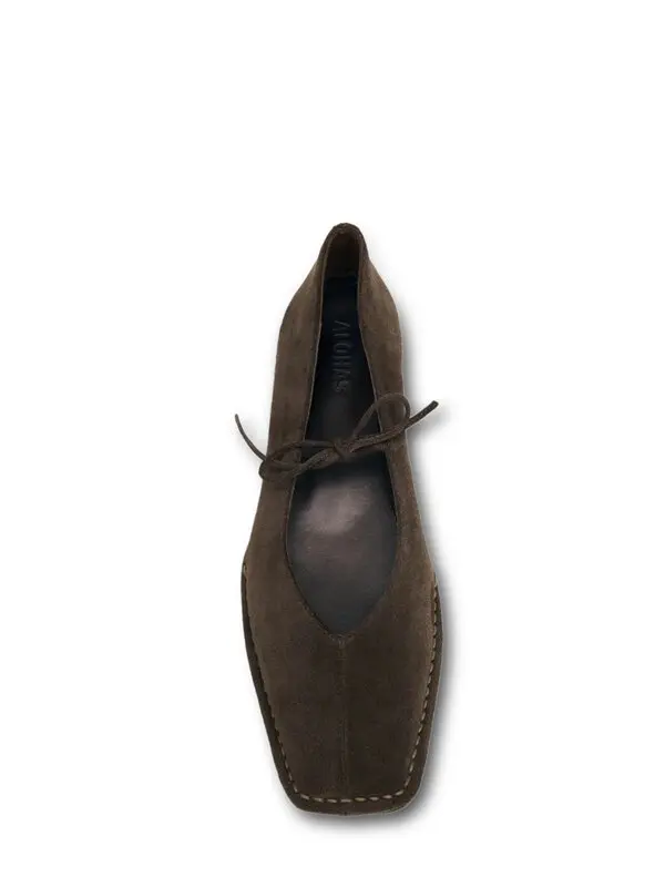ALOHAS Sway" Leather Ballet Flats - Black