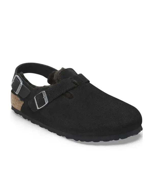 BIRKENSTOCK Tokio Buckle Detailed Slip-on Slippers - Black