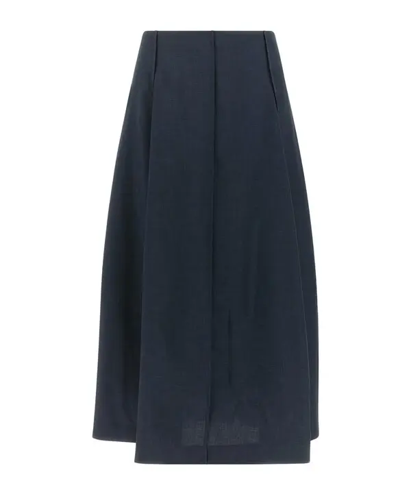 Theory Pleated Midi Skirt