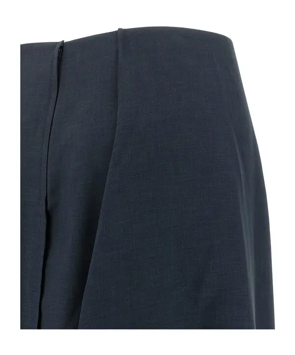 Theory Pleated Midi Skirt
