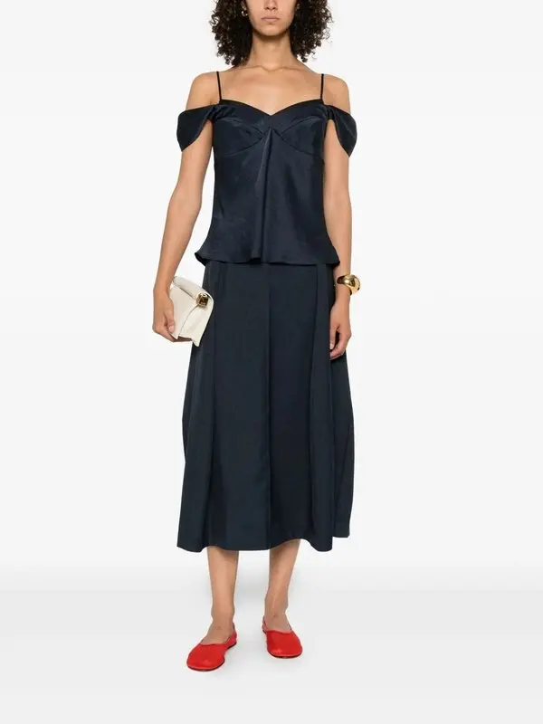 Theory Pleated Midi Skirt