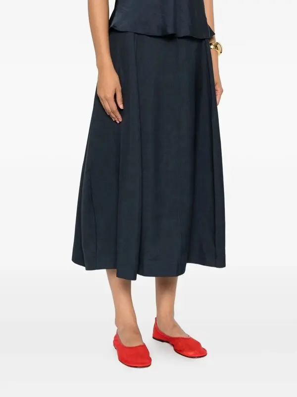 Theory Pleated Midi Skirt