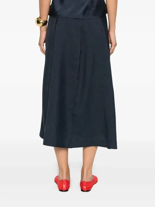 Theory Pleated Midi Skirt