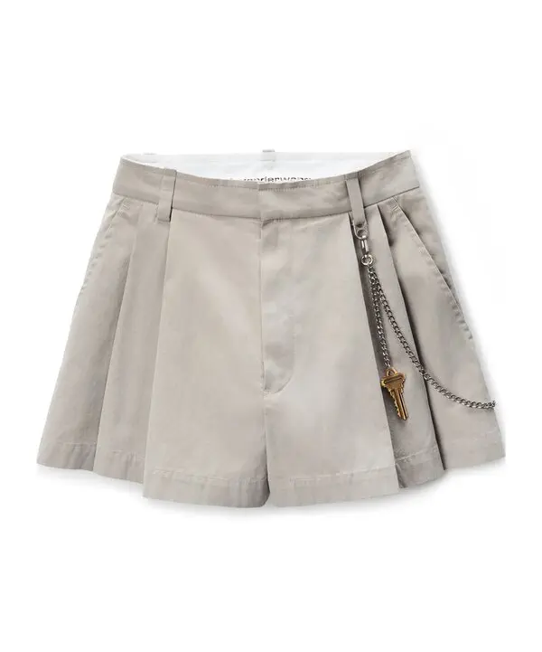 Alexander Wang Chain-detailed Pleated Shorts