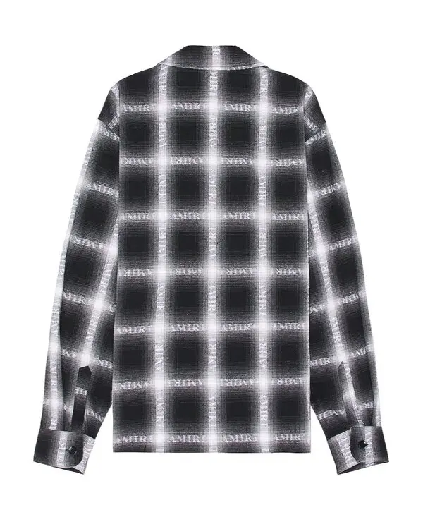 Amiri Checked Logo-print Shirt