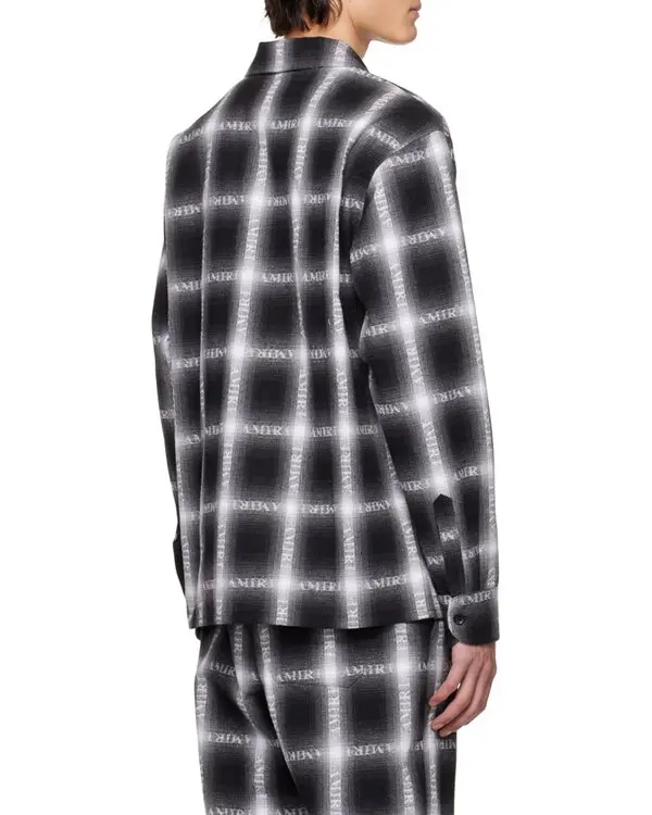 Amiri Checked Logo-print Shirt