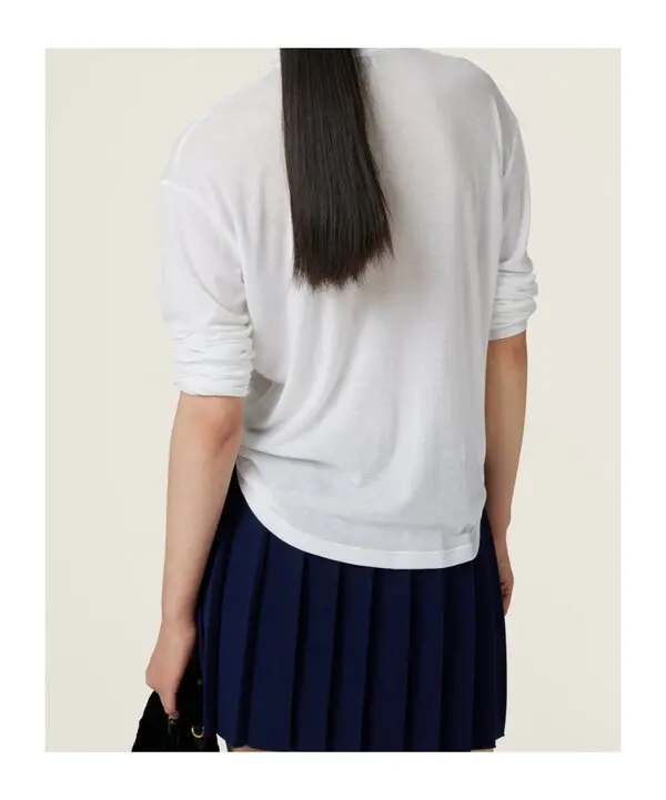 Miu Miu Long Sleeve Polo Shirt