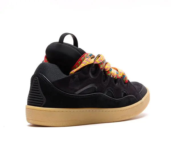 LANVIN Logo Lace-up Sneakers - Black
