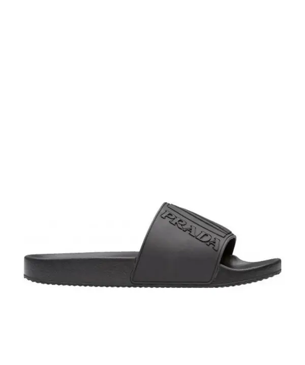 Prada Logo Printed Flip Flops