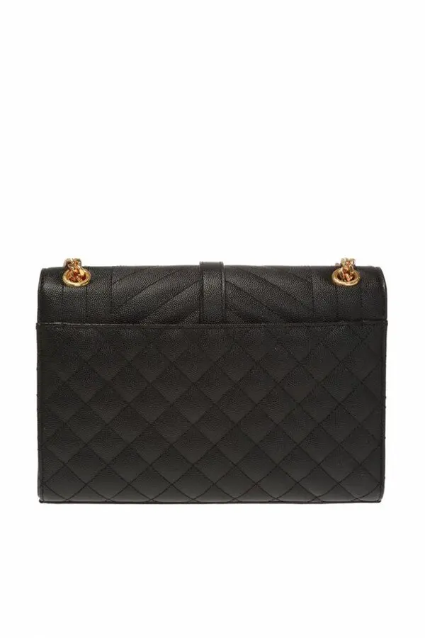 Saint Laurent Matelassé Envelope Medium Shoulder Bag