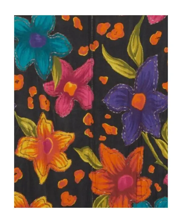 Saint Laurent Floral Crepe Teddy Jacket