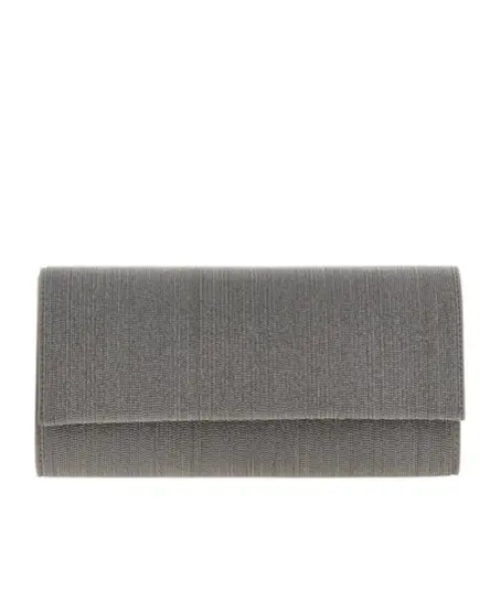 Brunello Cucinelli Precious Monili Foldover Clutch Bag - Gray