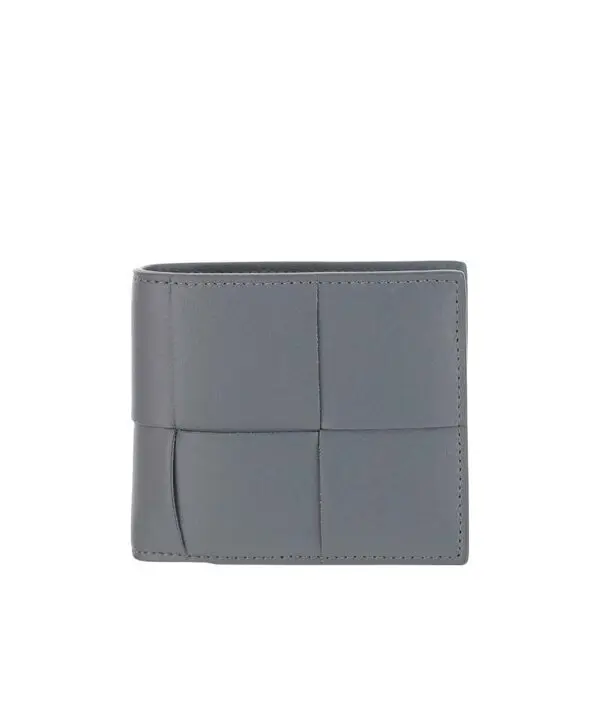 Bottega Veneta Intrecciato Bifold Wallet - Gray