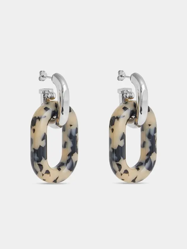 Rabanne Link Pattern Earrings
