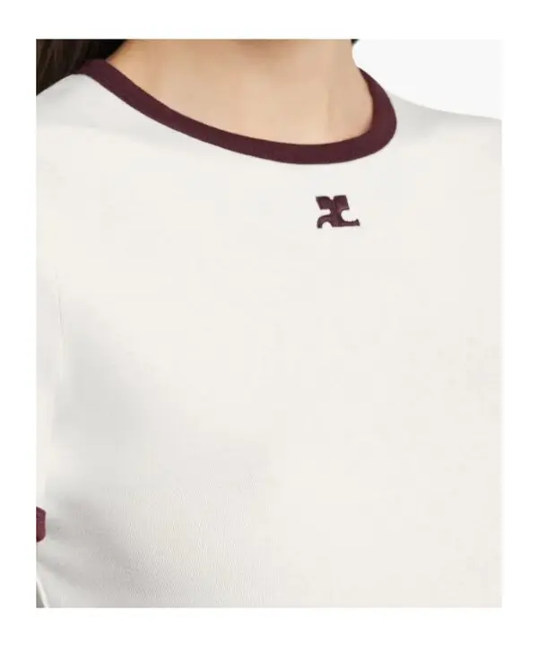 COURREGES Heritage Crewneck T-shirt - White