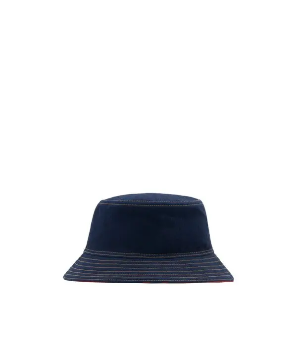 Burberry Abstract Printed Reversible Bucket Hat - Black