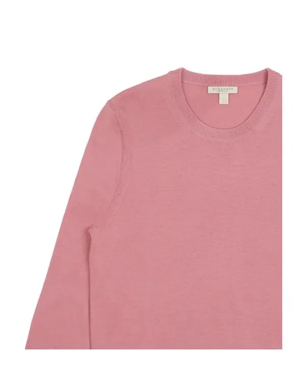 Burberry Long-sleeved Pullover With Round Collar