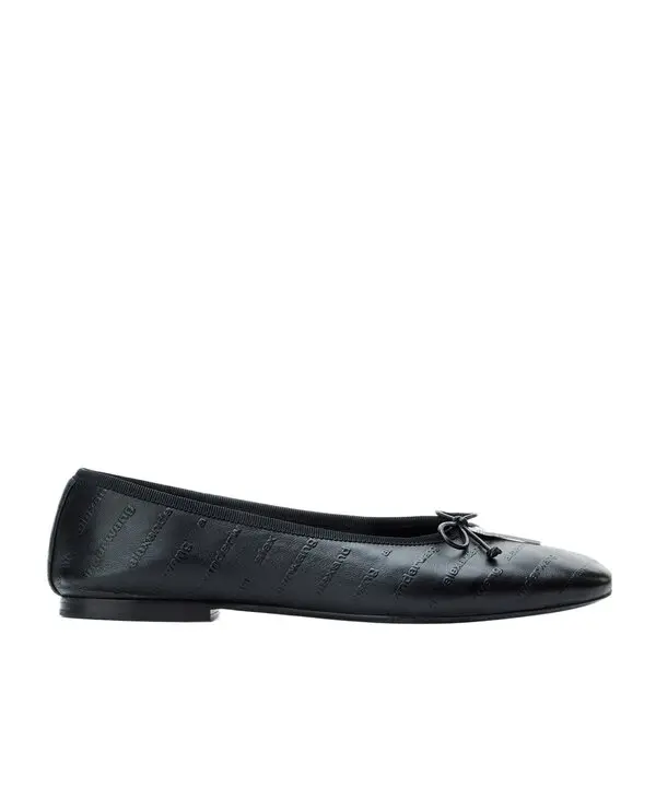 Alexander Wang Key Detail Quilted Ballet Flats - Black