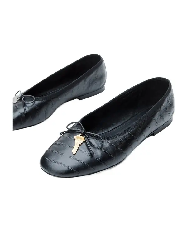 Alexander Wang Key Detail Quilted Ballet Flats