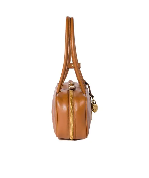 Miu Miu Beau Leather Bag - Cognac