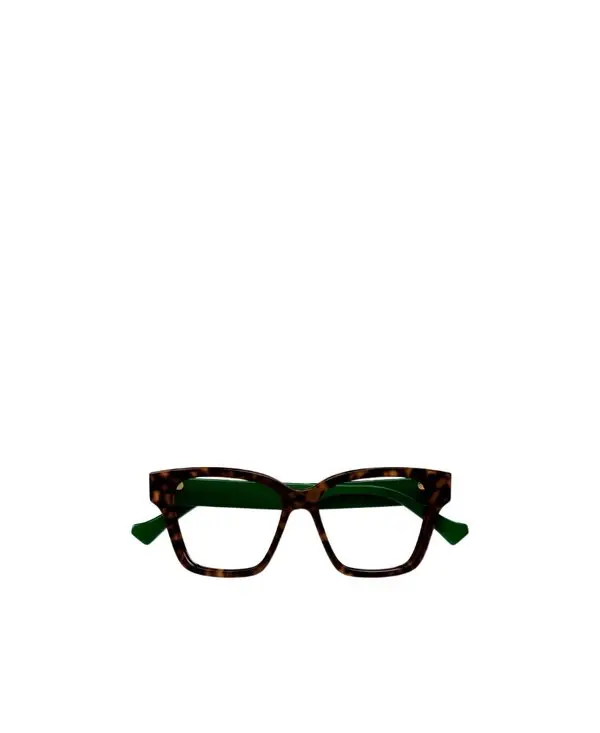 Gucci Rectangular Logo Eyeglasses - Black