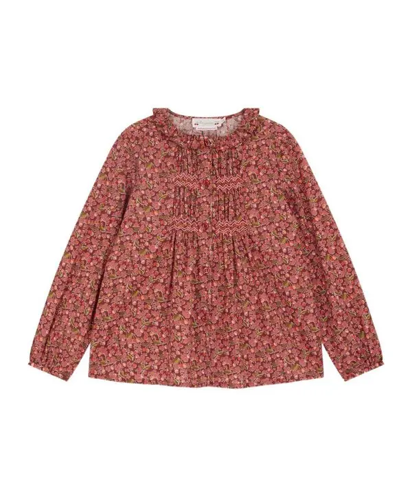 Bonpoint Long-sleeved Top With Graphic Print - Brown