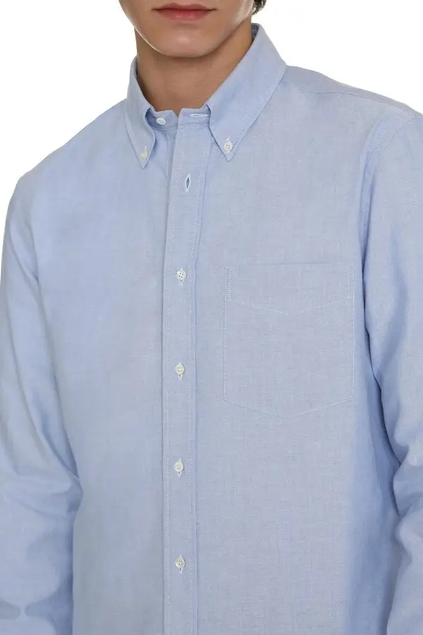 Aspesi Button-up Long-sleeved Shirt - Blue