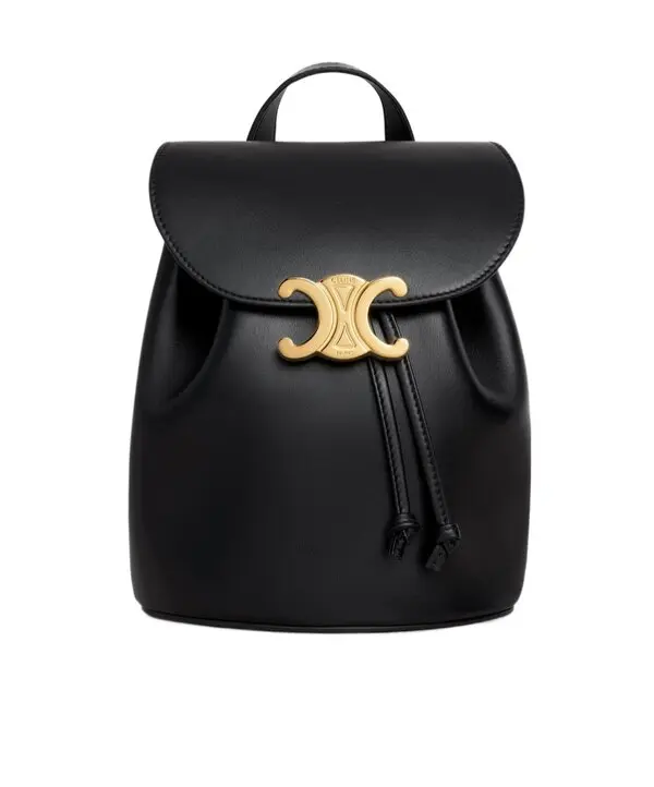Celine Bonnie Backpack In Smooth Calfskin - Black