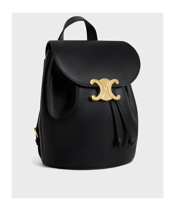 Celine Bonnie Backpack In Smooth Calfskin - Black