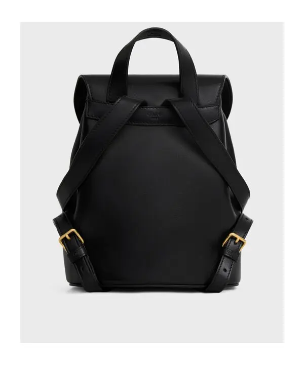 Celine Bonnie Backpack In Smooth Calfskin - Black