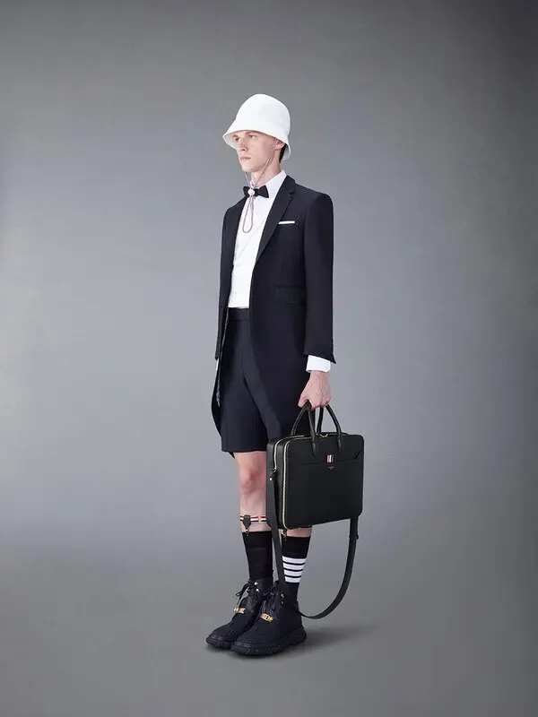Thom Browne Double Compartment Business Bag