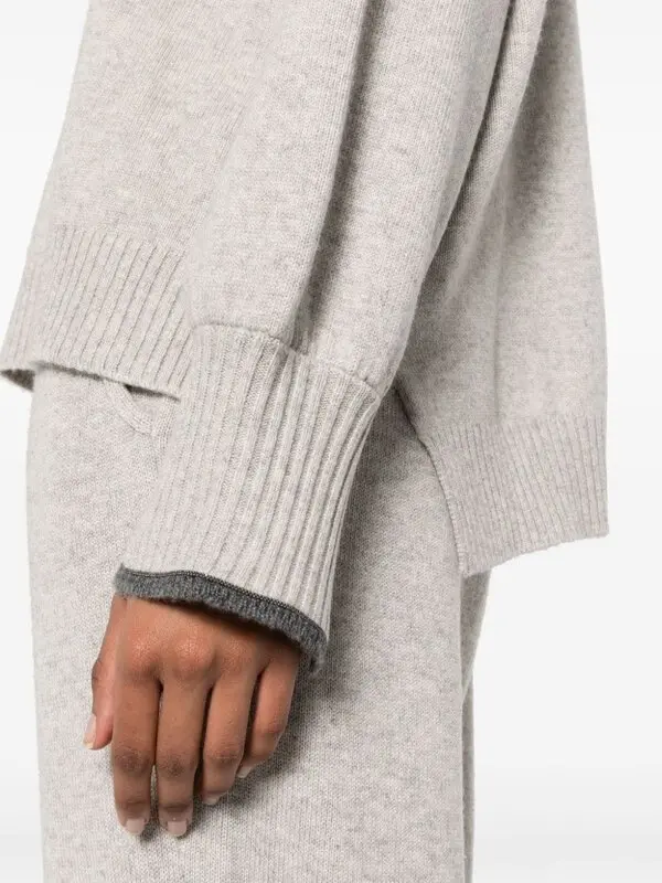 Brunello Cucinelli Mélange Cashmere Jumper - White