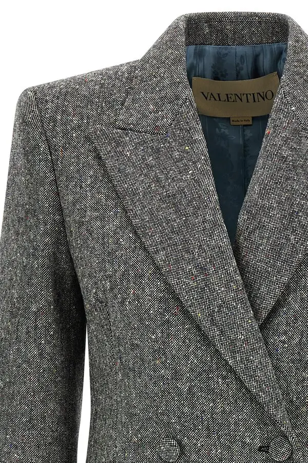 Valentino Garavani Long-sleeved Double-breasted Blazer