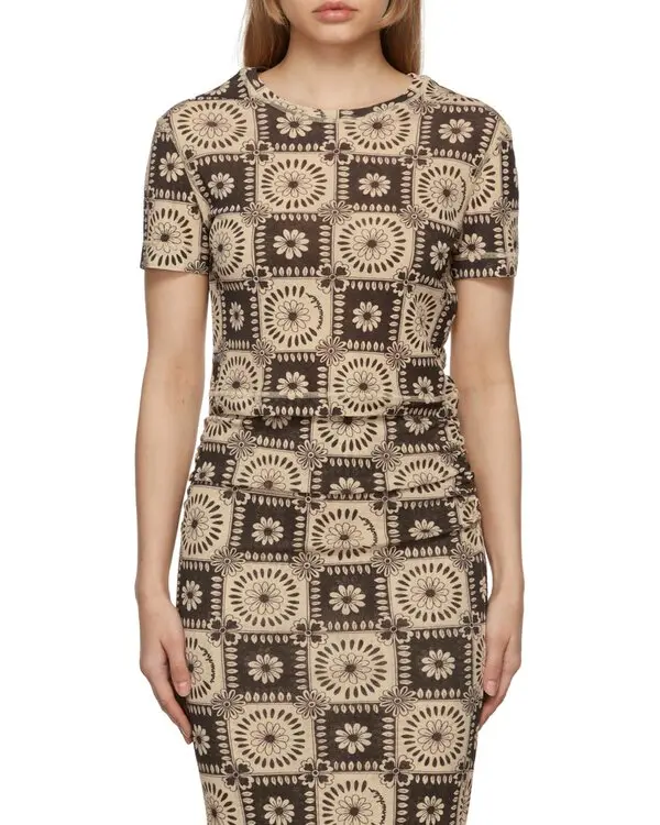 Nanushka Floral-print Short-sleeved T-shirt