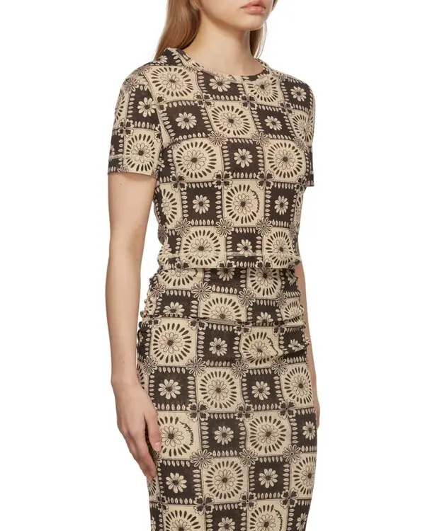 Nanushka Floral-print Short-sleeved T-shirt
