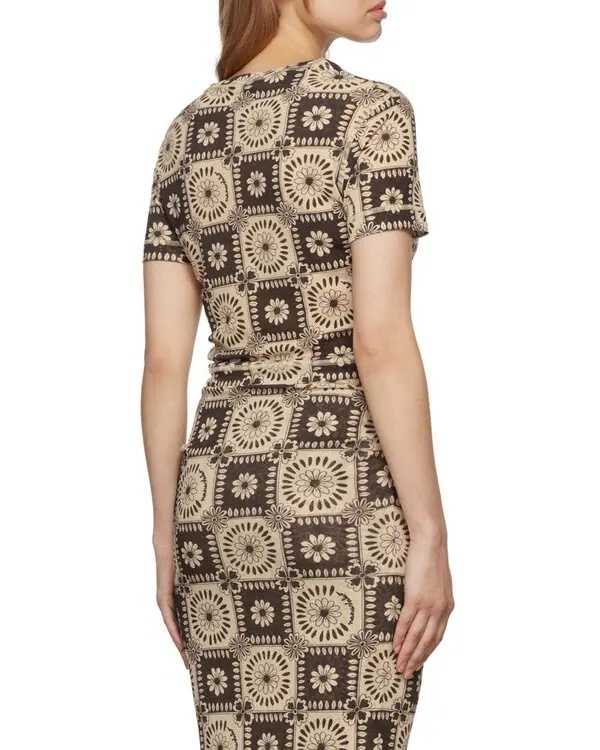 Nanushka Floral-print Short-sleeved T-shirt