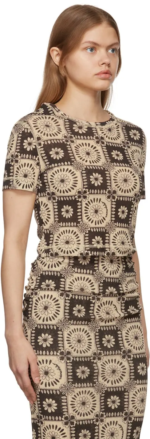 Nanushka Floral-print Short-sleeved T-shirt