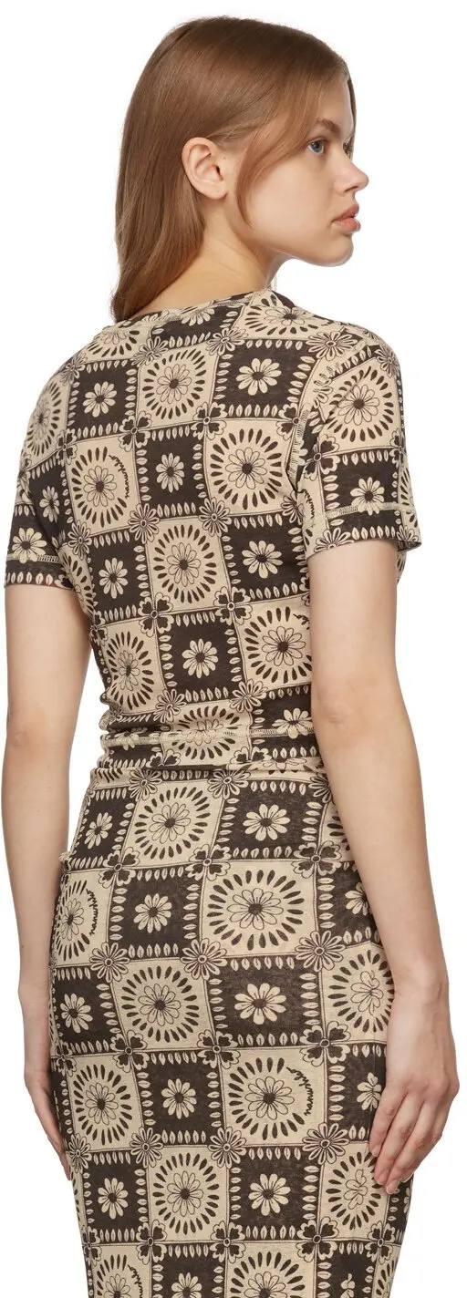 Nanushka Floral-print Short-sleeved T-shirt