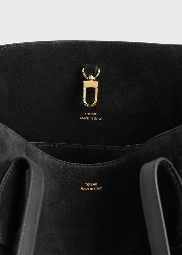 TOTEME Logo Embossed Lounge Tote Bag - Black